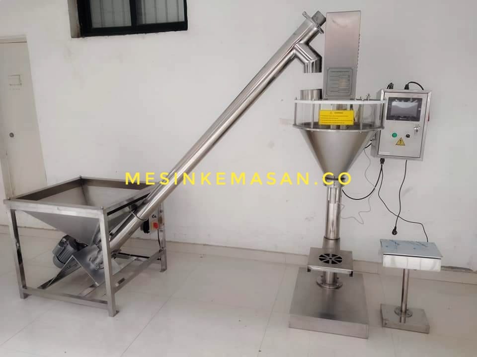 MKFA Mesin Filling Serbuk Halus Berdebu 50-1500 Gr Semi Otomatis Dengan ...